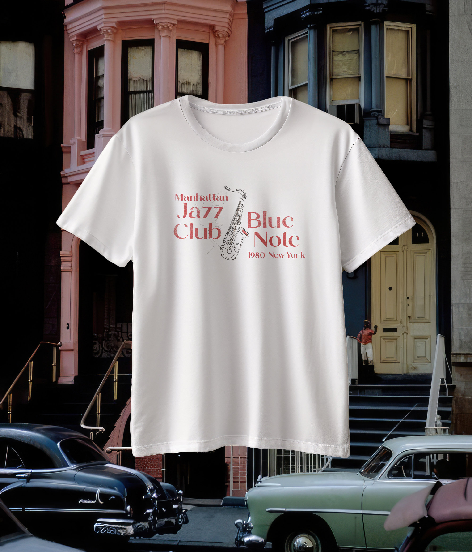 New York Jazz Club Blue Note 1980 Aesthetic Graphic Tee Vintage ...
