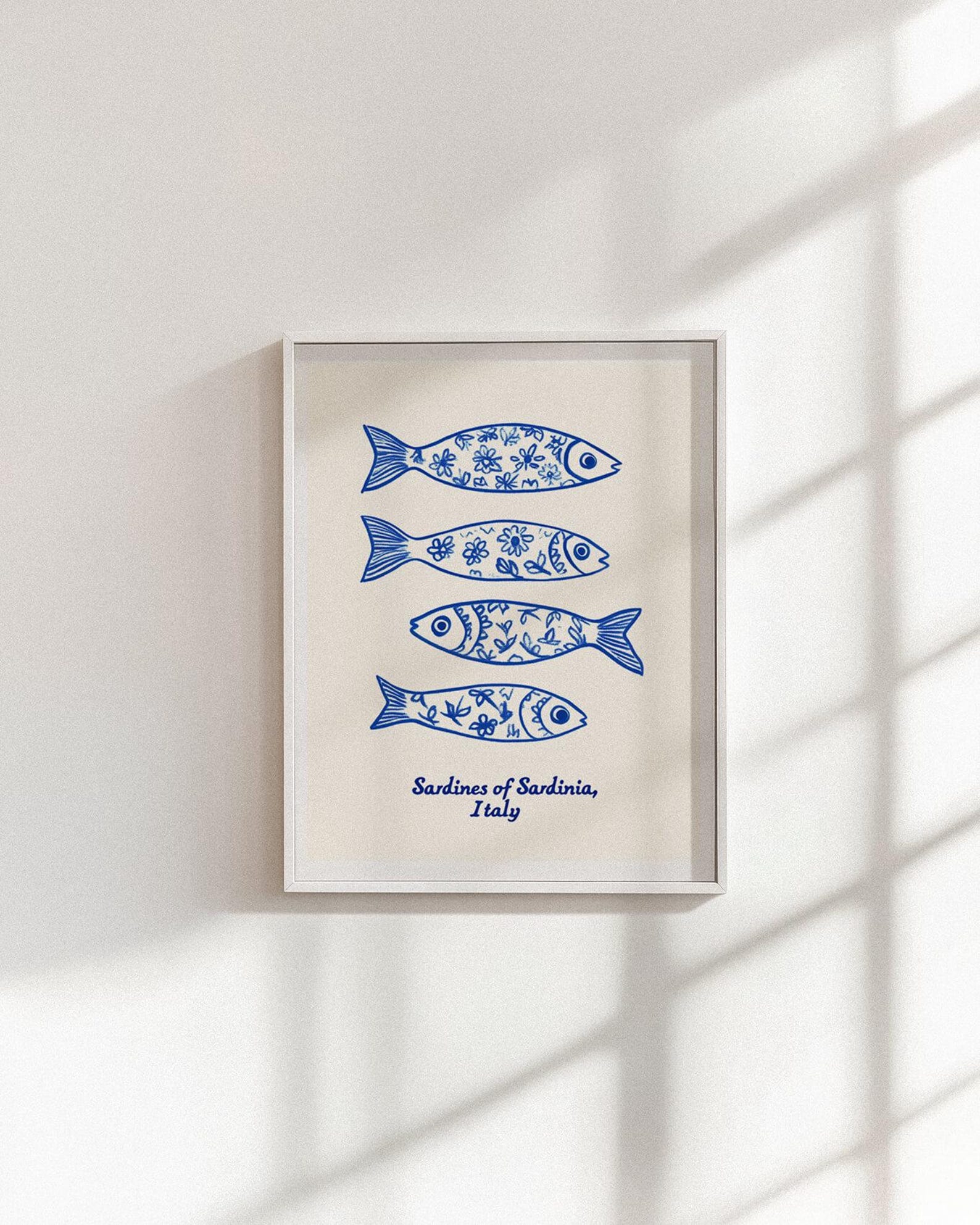 Sardinia Sardines Art Print: Mediterranean Coastal Kitchen Decor - Etsy