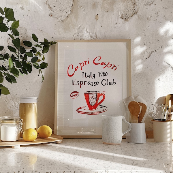 Italy Espresso Wall Art - Etsy