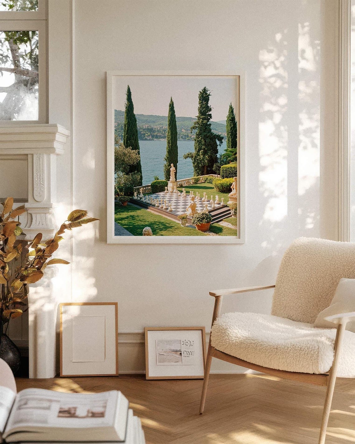French Riviera Chess Print: Mediterranean Coastal Home Decor - Etsy
