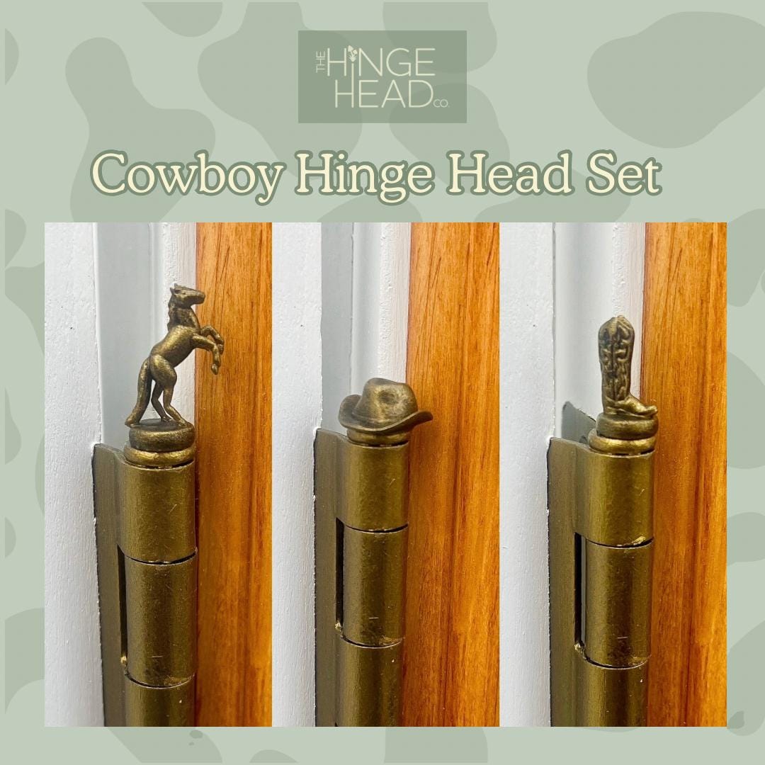Hinge Head Cowboy Set (3 per Set) - Etsy