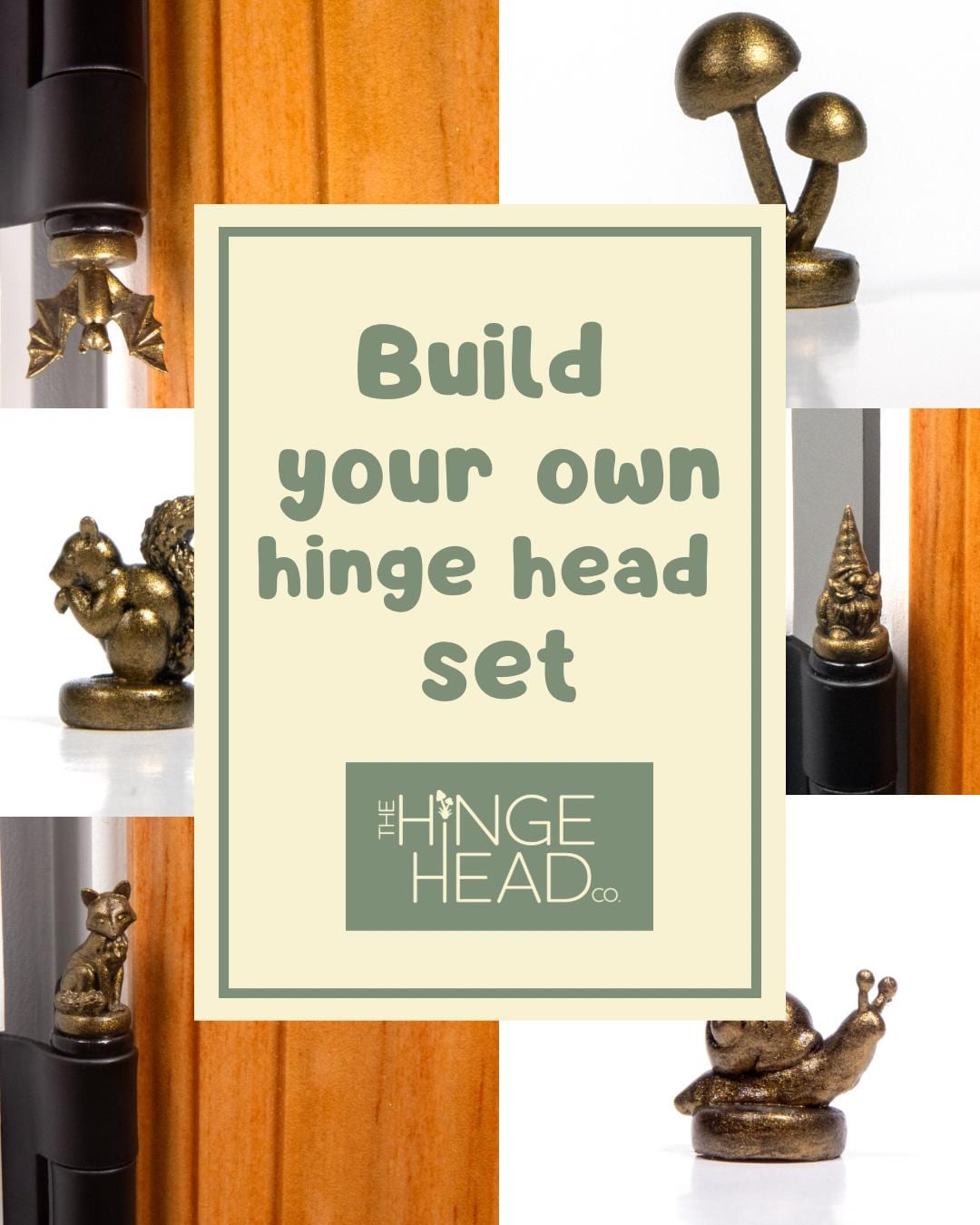 Hinge Head Build Your Own Set (3 per Set) - Etsy