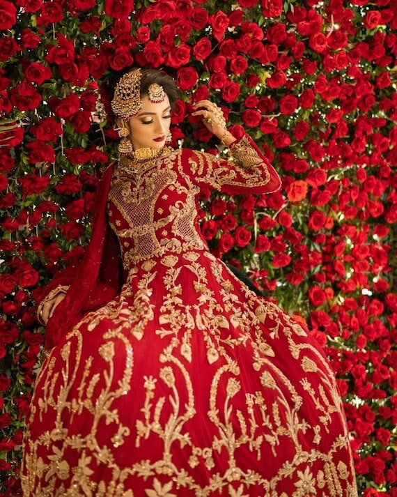 Beautiful Pakistani Brides Dresses Red