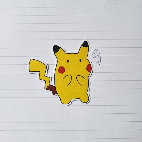 Surprised Pikachu Sticker - Etsy