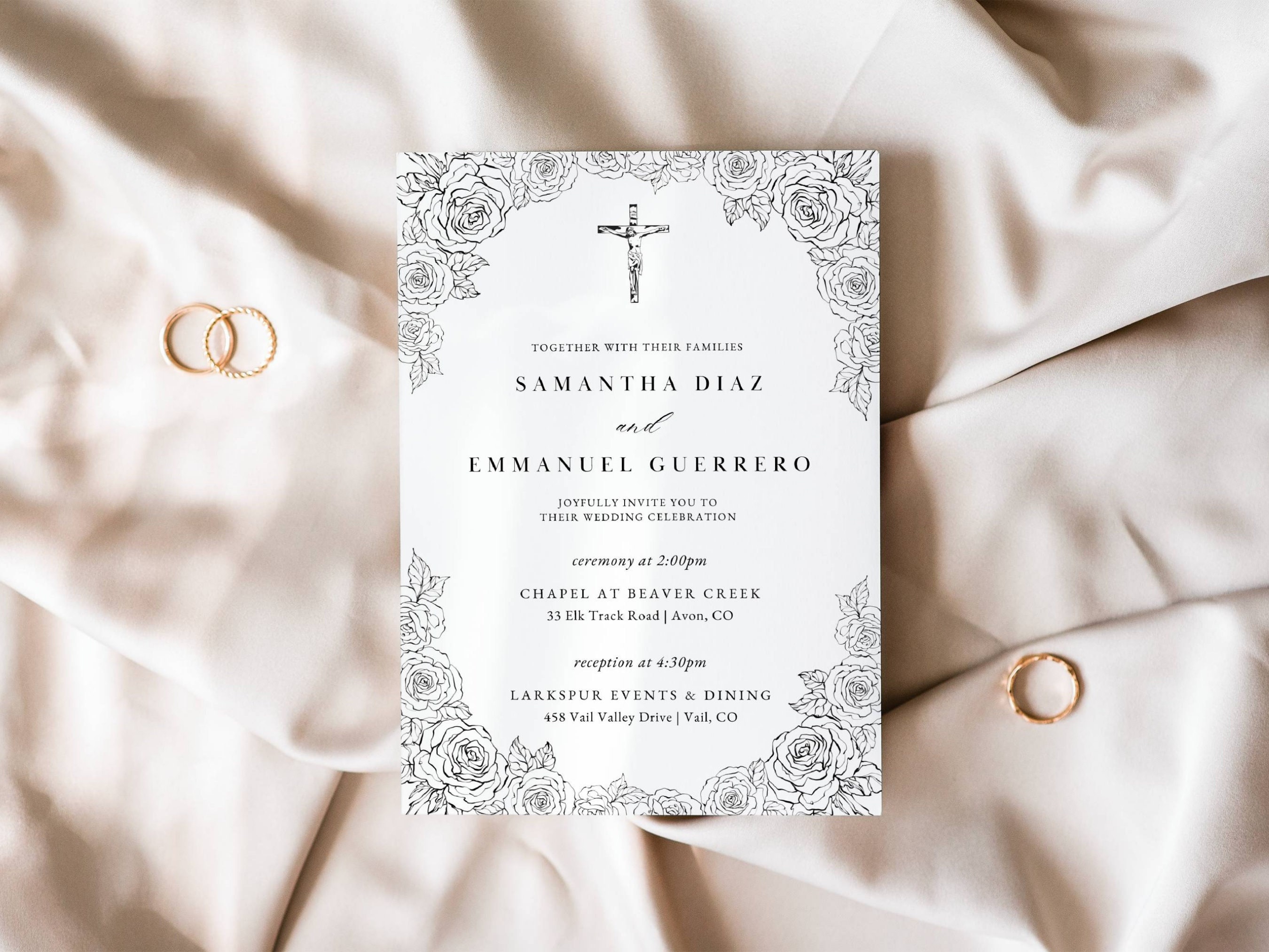 Catholic wedding invitation 60 photos - Astyledwedding.com