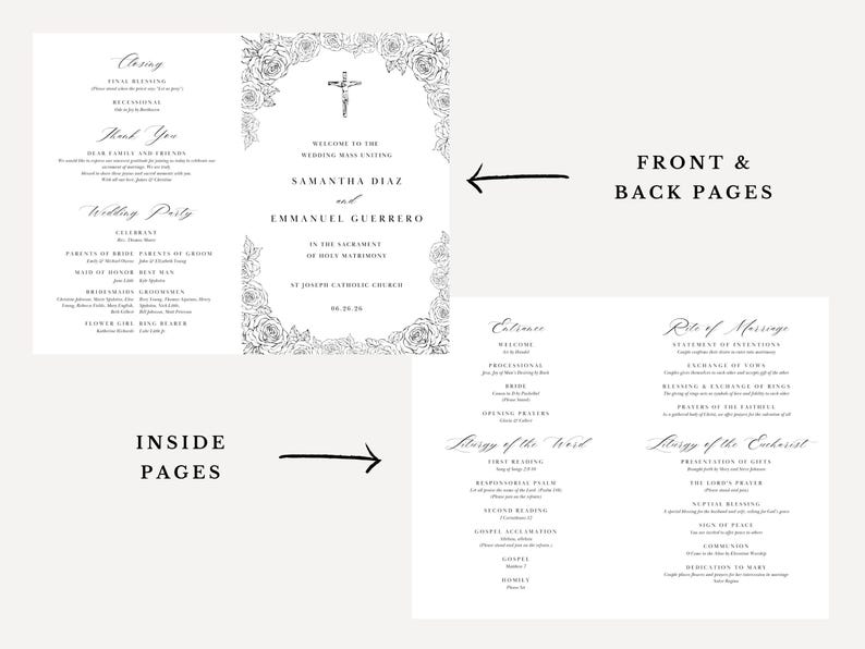 Catholic Wedding Program to Explain Faith With Catholic Nuptial Mass ...