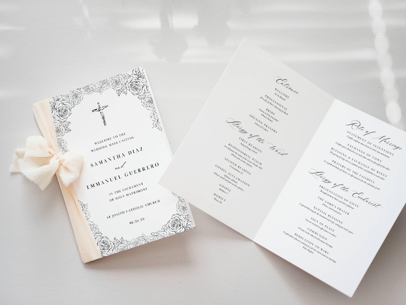 Catholic Wedding Program to Explain Faith With Catholic Nuptial Mass ...