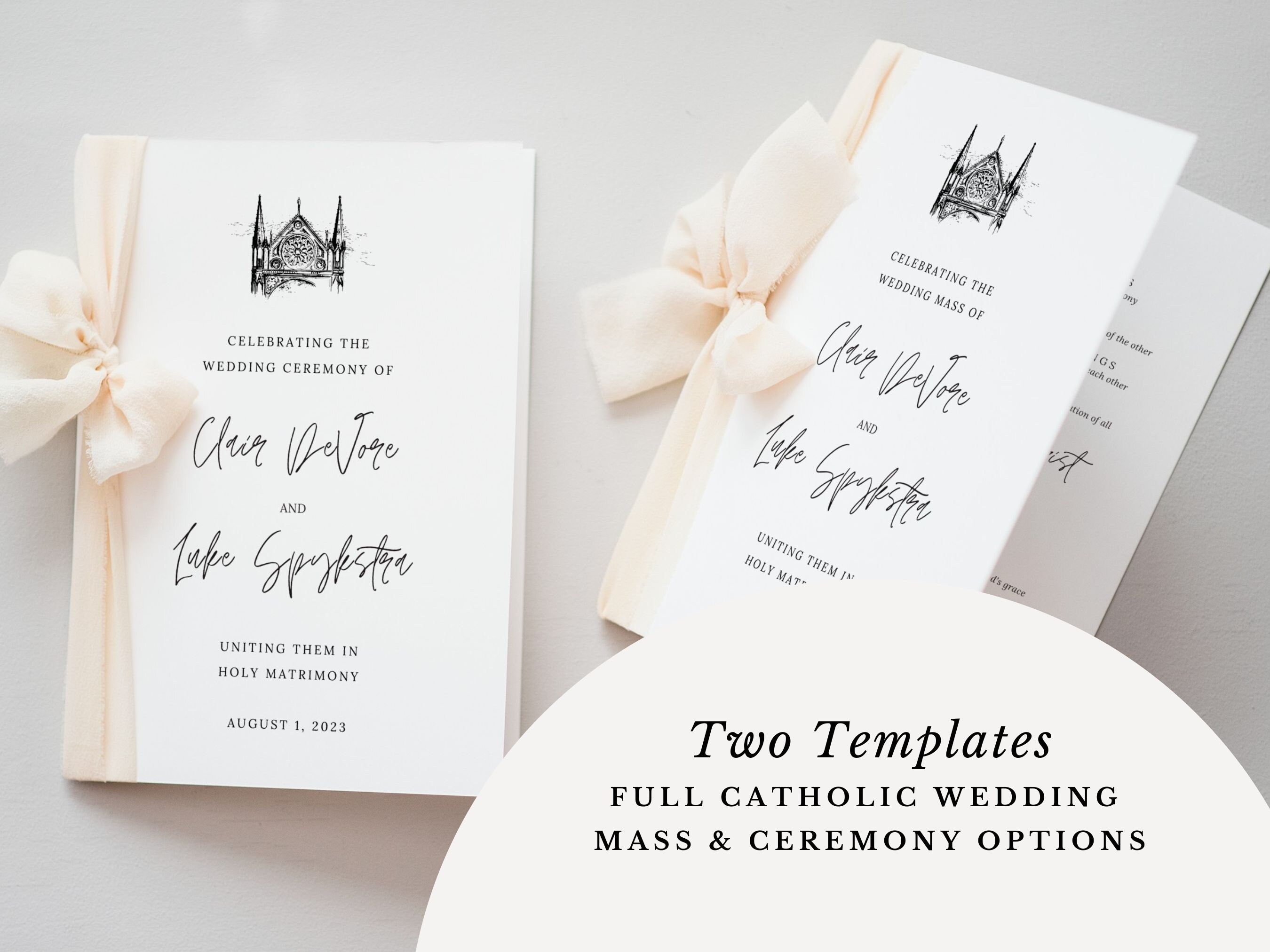 Catholic Wedding Program to Explain Faith With Catholic Nuptial Mass ...