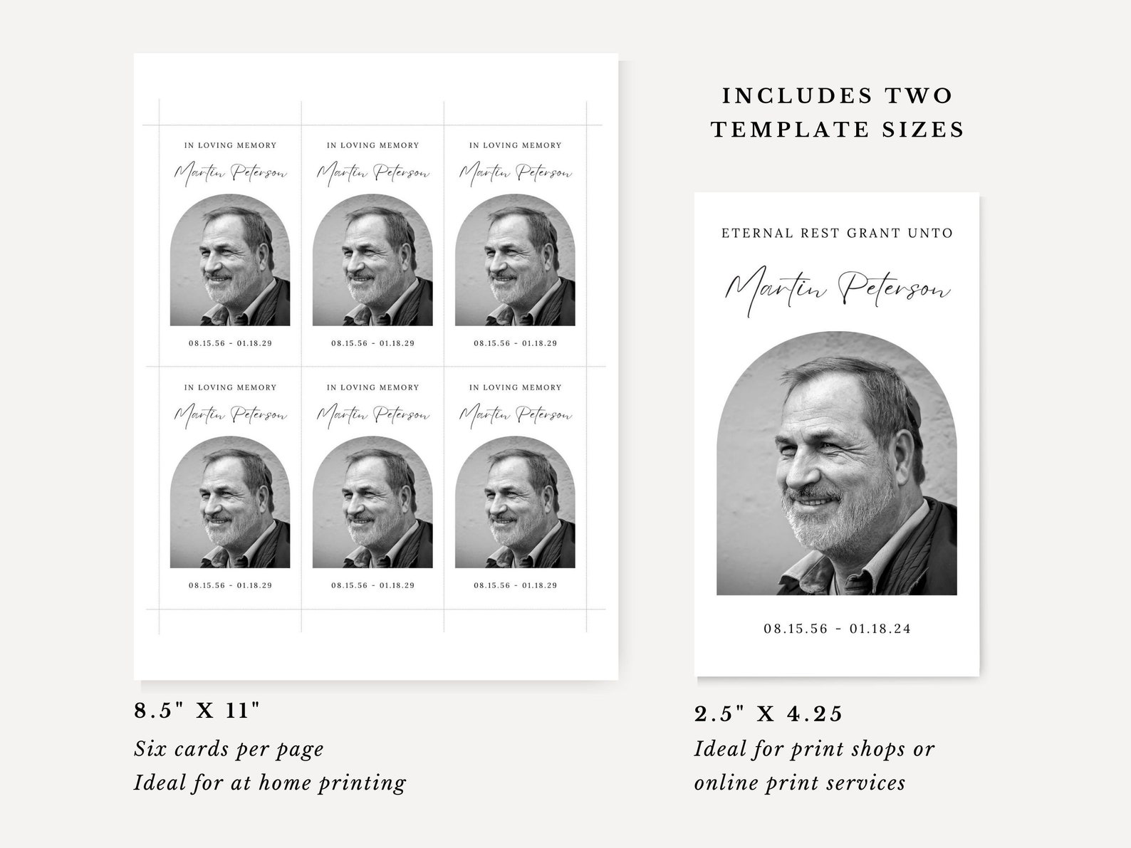 Catholic Prayer Card Template, Catholic Funeral Mass Prayer Card ...