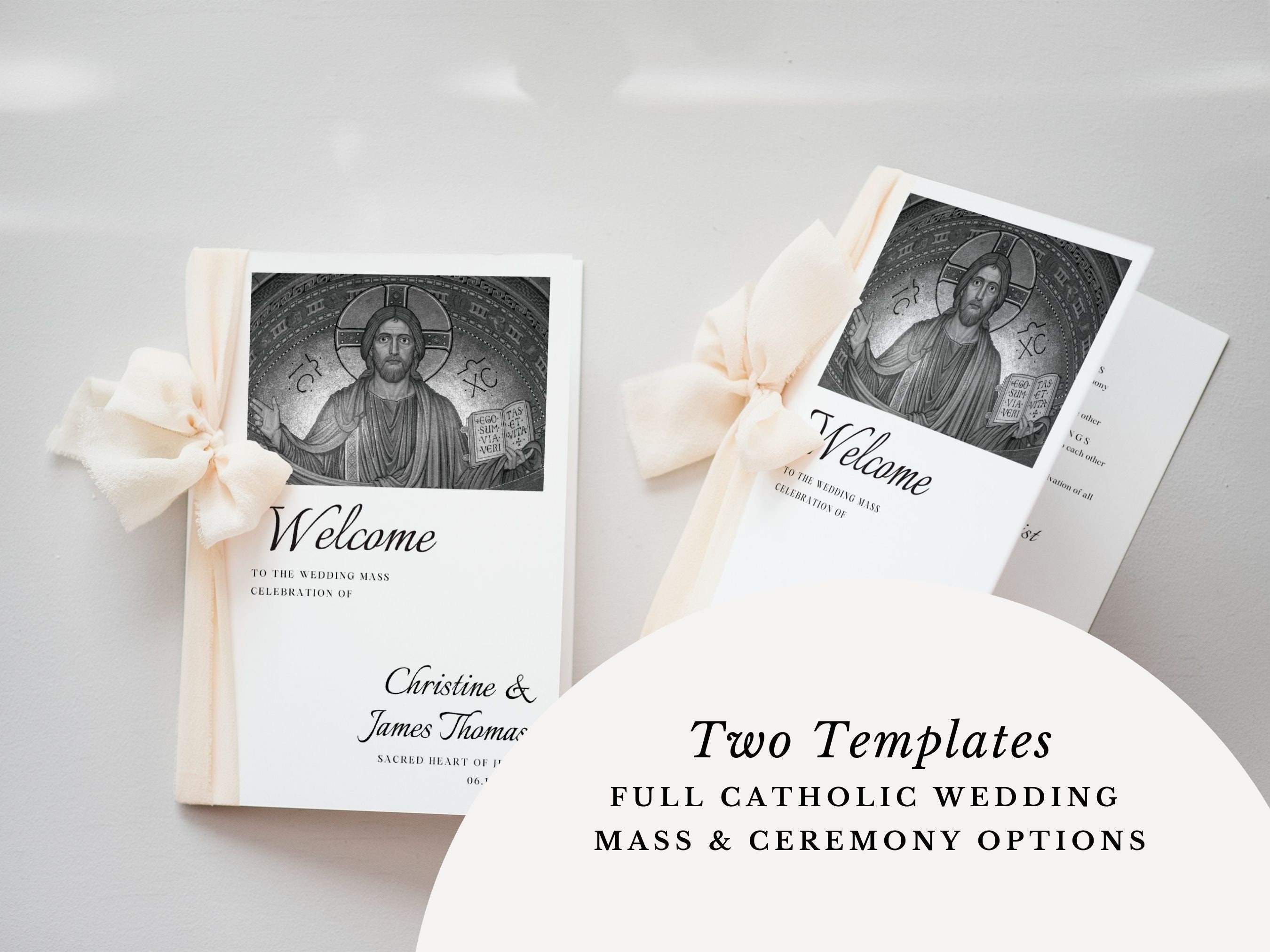 Catholic Wedding Program Catholic Nuptial Mass & Catholic Wedding ...