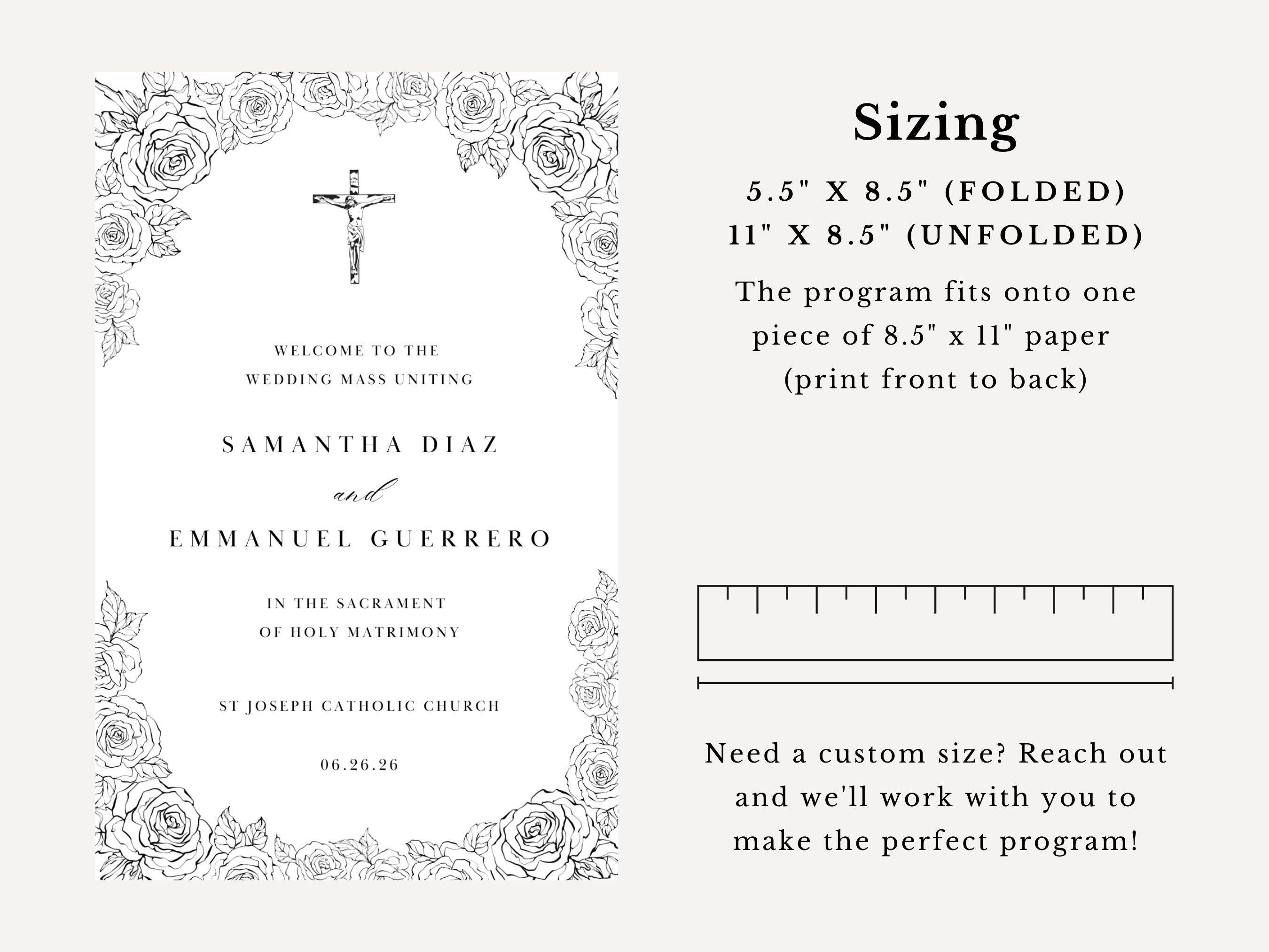 Catholic Wedding Program to Explain Faith With Catholic Nuptial Mass ...