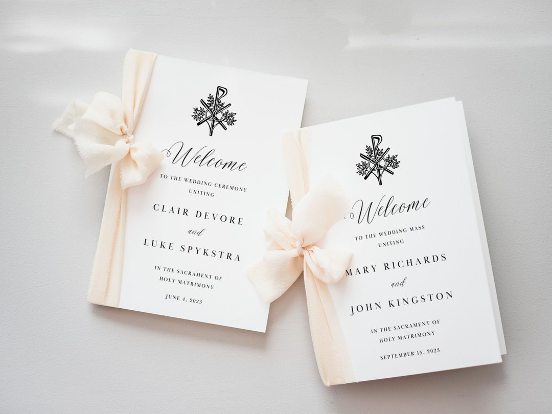 Catholic Wedding Program Template Explains Catholic Wedding Full ...