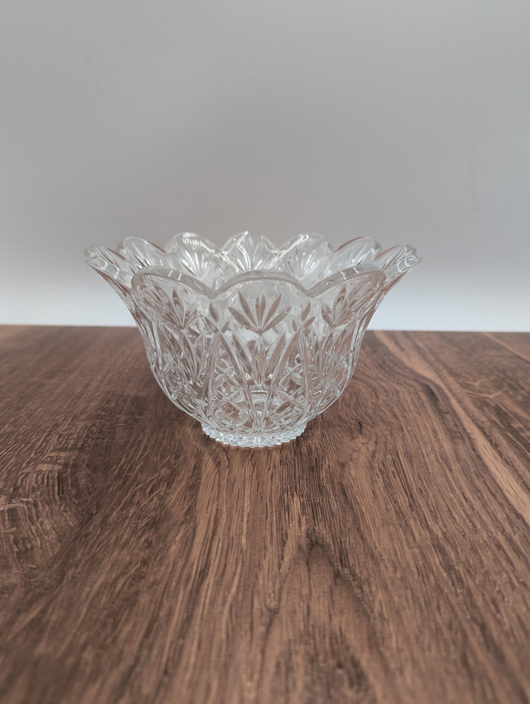 Fifth Ave Heavy Lead Scalloped Crystal Bowl/candy Dish - Etsy