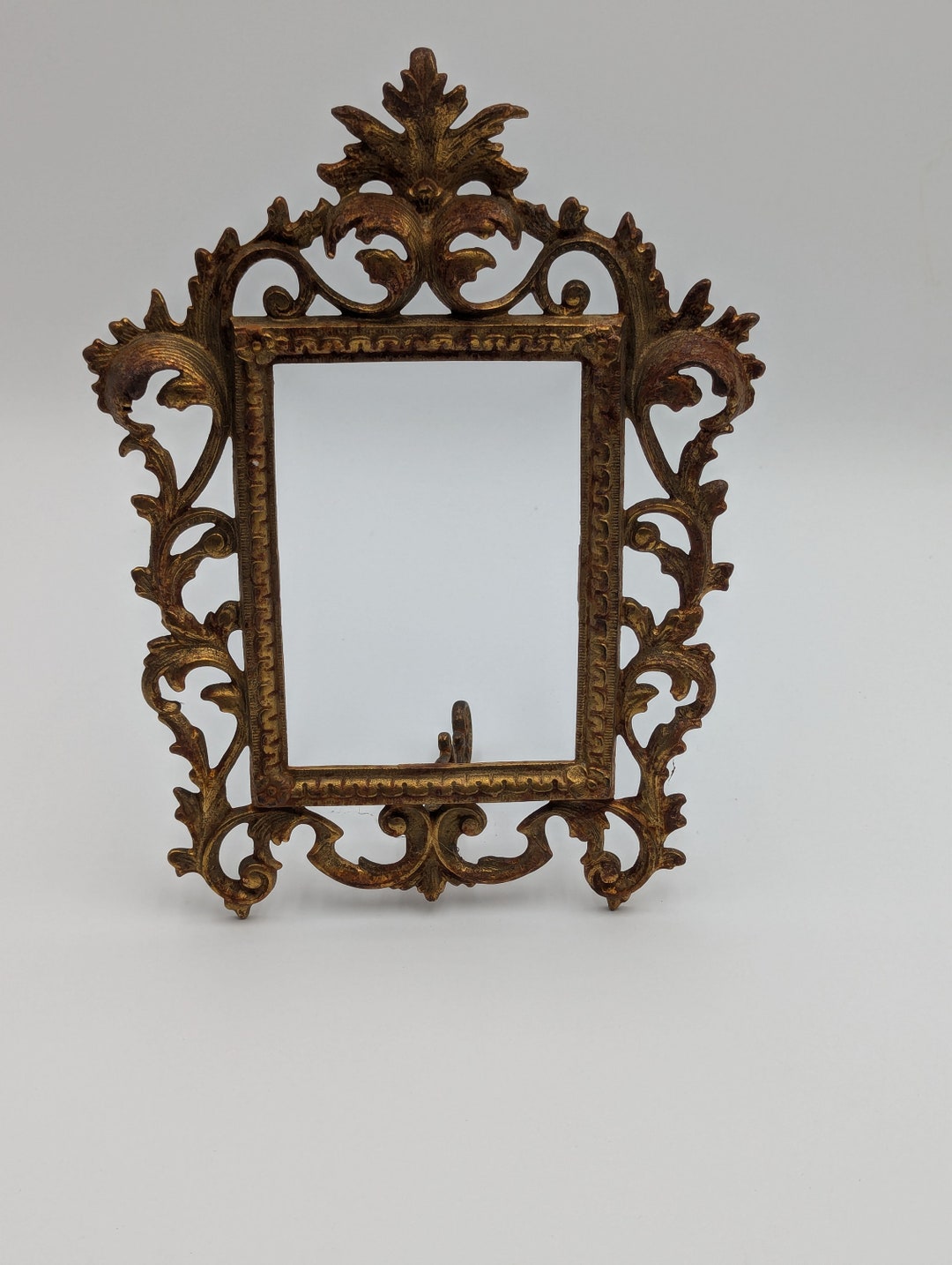 Vintage Brass Art Nouveau Ornate Stand up Picture Frame Photo - Etsy