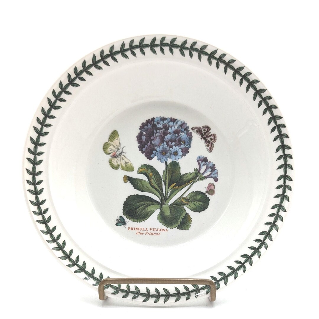 The Botanic Garden Bowl - Primula Villosa Blue Primrose - Etsy