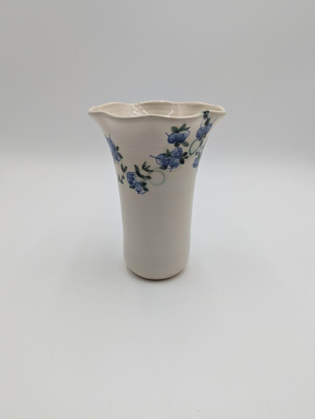 Maine Union Stoneware Blueberry Pottery Vase - Etsy