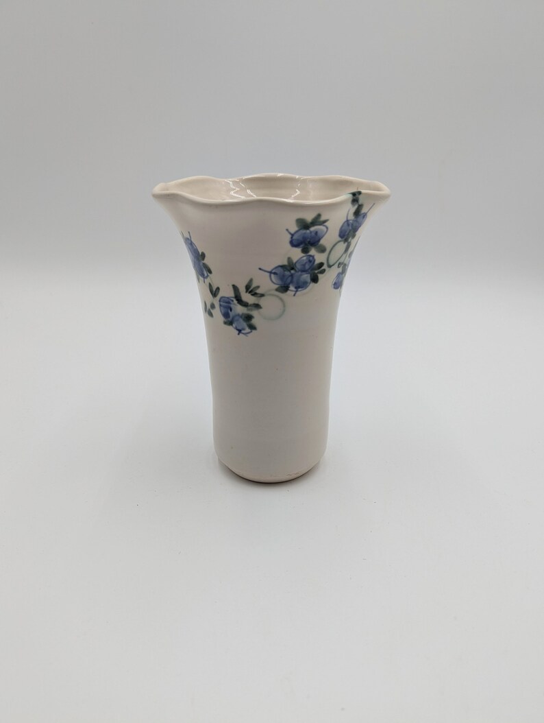 Maine Union Stoneware Blueberry Pottery Vase - Etsy