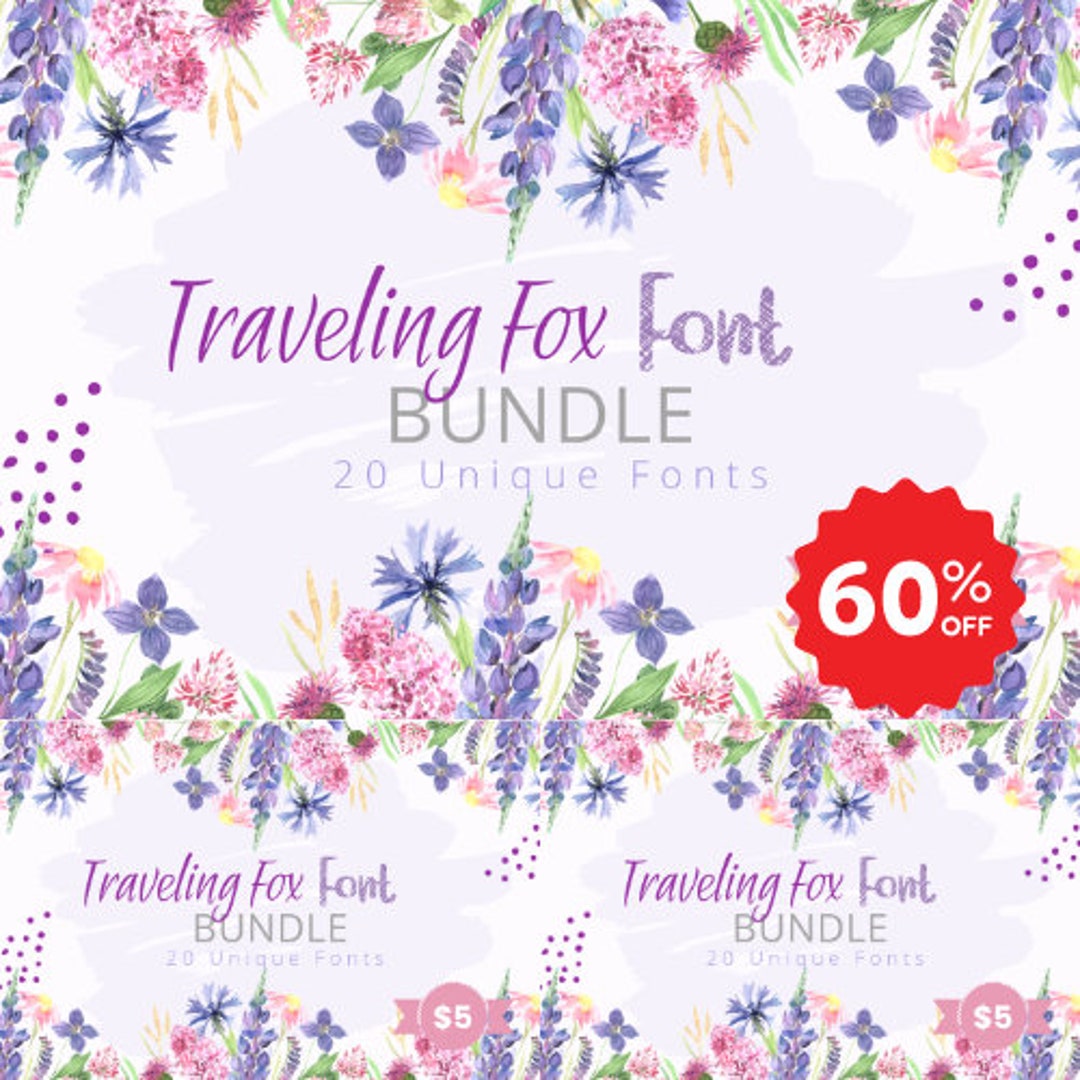 Font 20 Stunning Traveling Fox Font Bundle Unlock Creativity Transform ...
