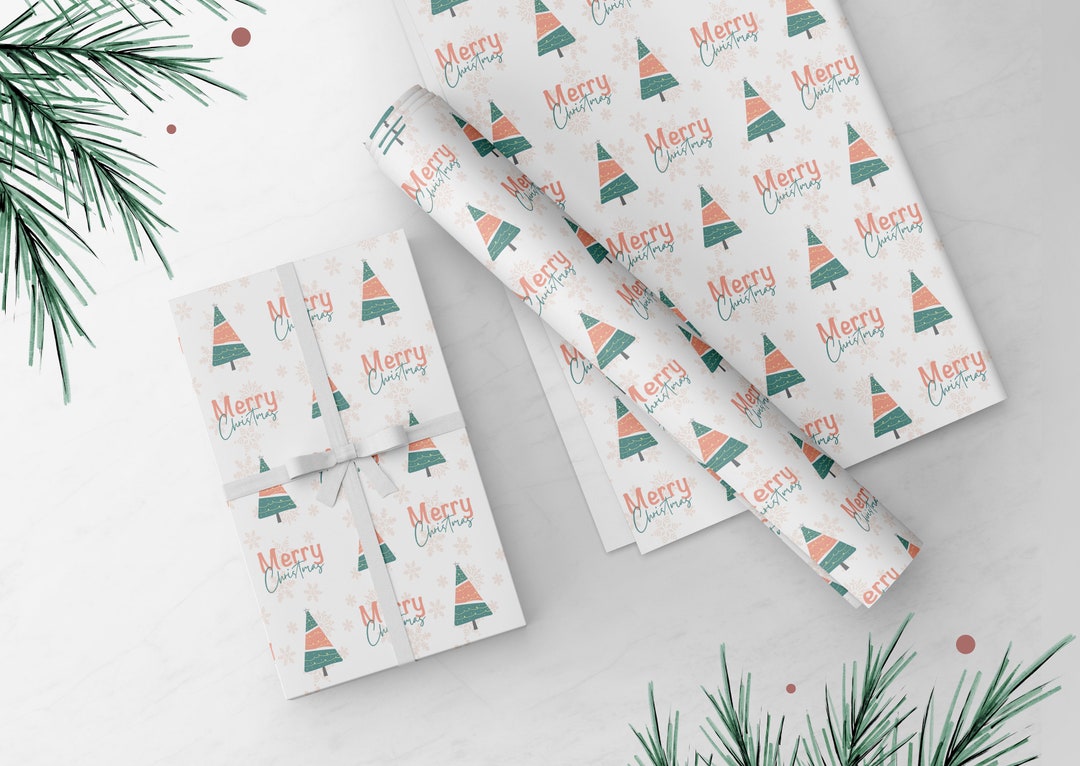 Boho Wrapping Paper Christmas Wrapping Paper Holiday Wrapping Paper - Etsy