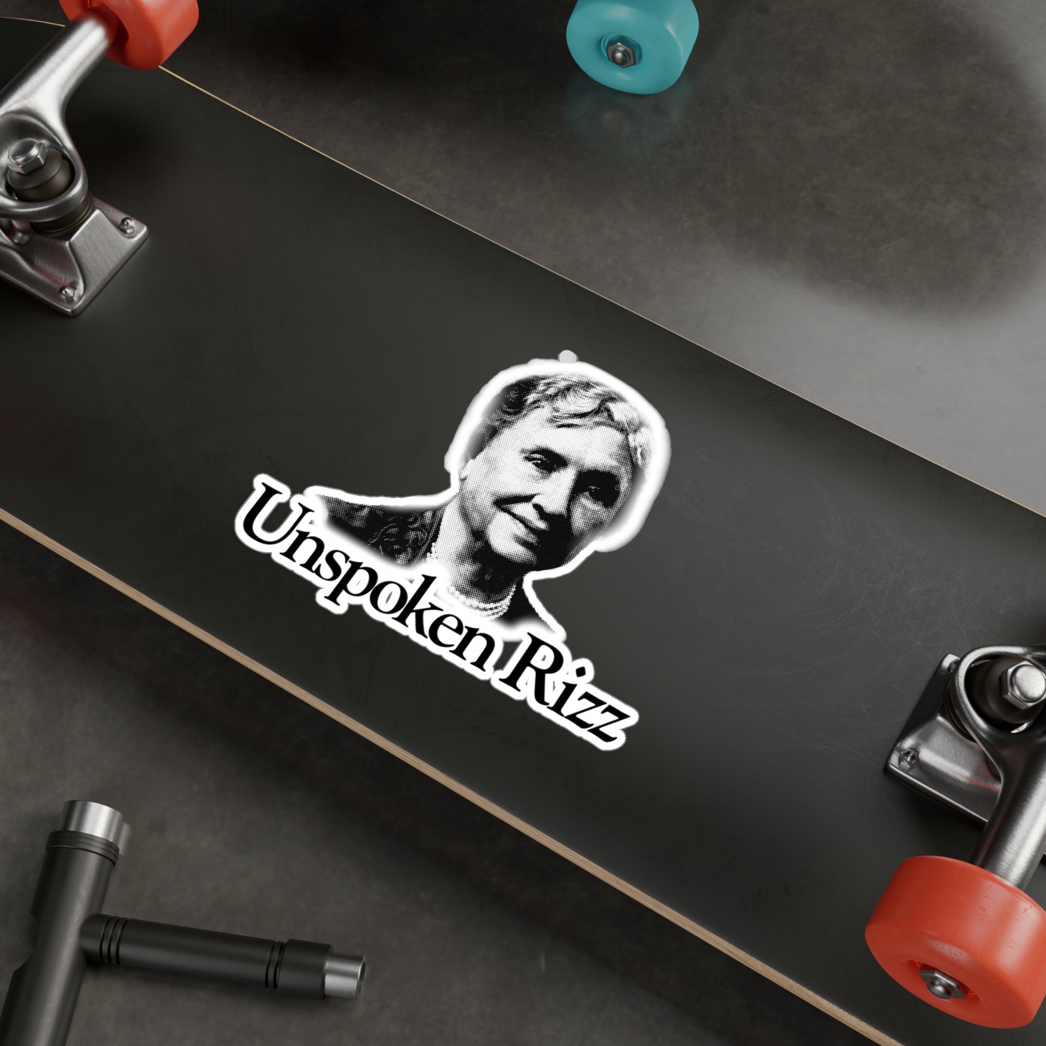 Helen Keller Unspoken Rizz Vinyl Sticker, Water Bottle Sticker Water ...