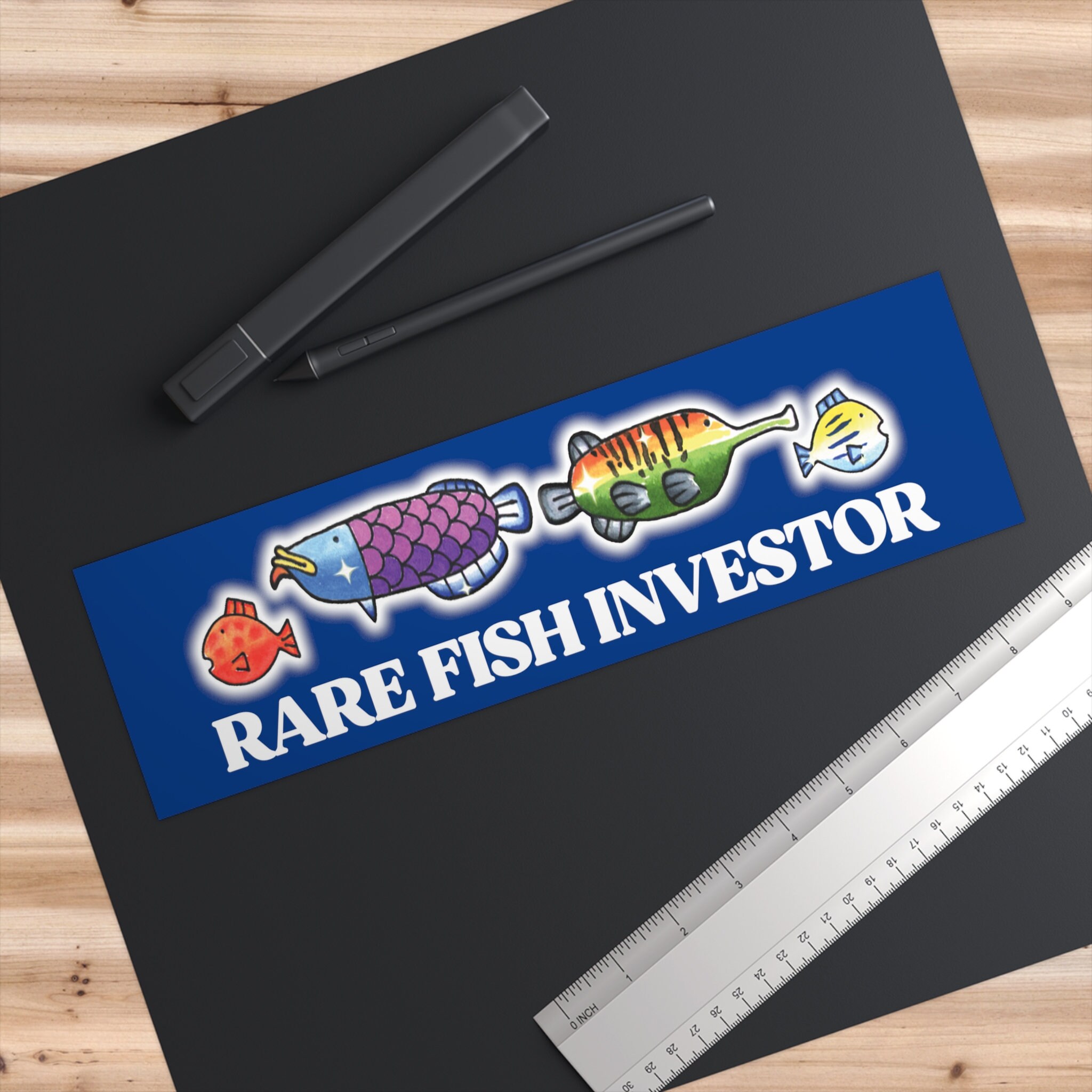 Rare Fish Investor Vinyl Bumper Sticker, Sigma Grindset Bumper Sticker ...