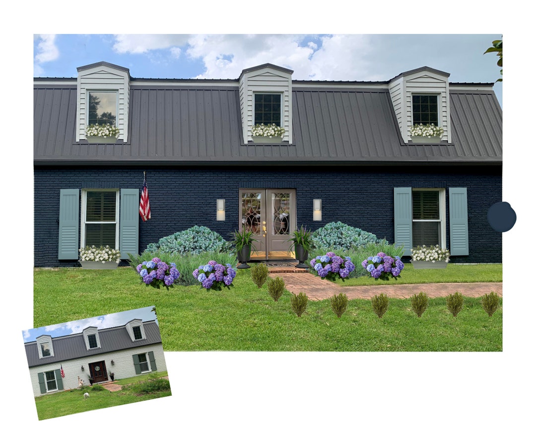 Exterior Paint Design | Exterior Color Palette| E-design - Etsy