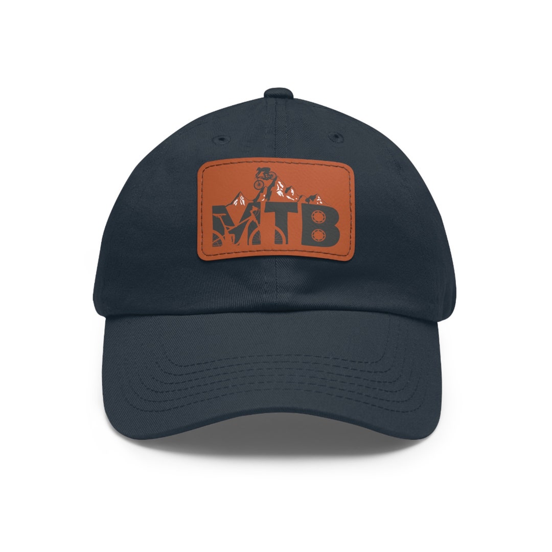 Cap | MTB Mountain Bike Leather Patch Baseball Cap | Embrace Your Vibe ...