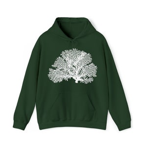 Coral Fan Sea Life Sea Beach Life | Unisex Hooded Hoodie Sweatshirt ...