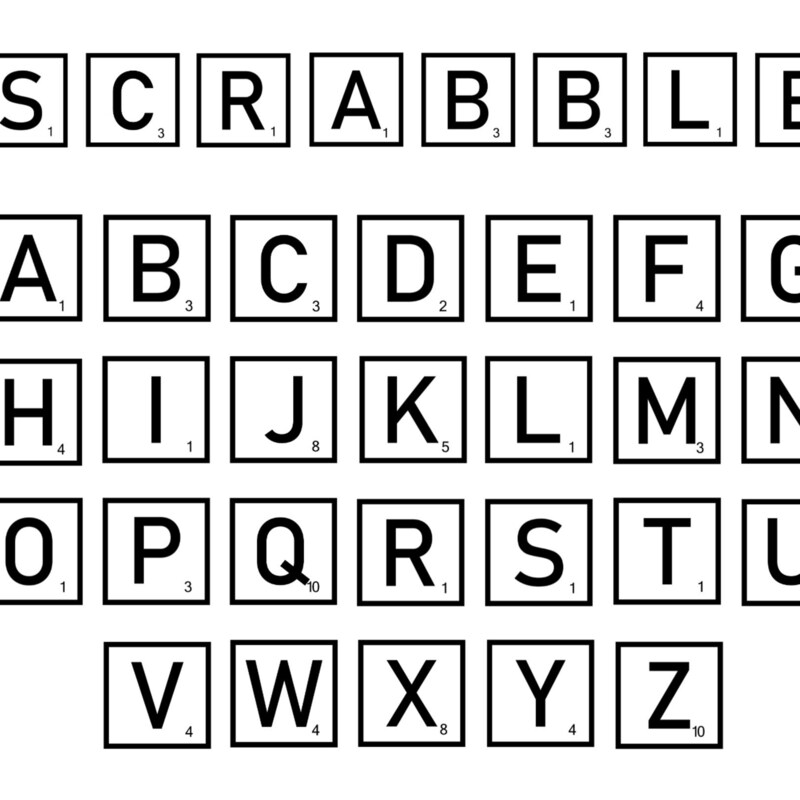 Scrabble Tile Images - Etsy