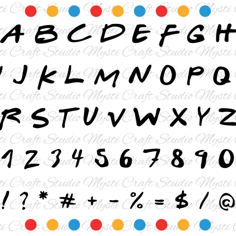 Friends Font - Etsy