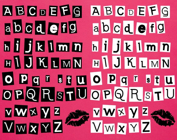 Burn Book Alphabet, Burn Book Letters, Burn Book Numbers, Cricut Cut ...