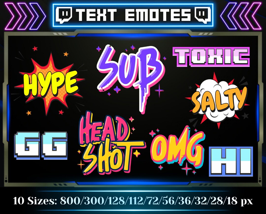 Twitch Text Emote | Text Emotes, Twitch Emotes, Discord Emote, Omg ...