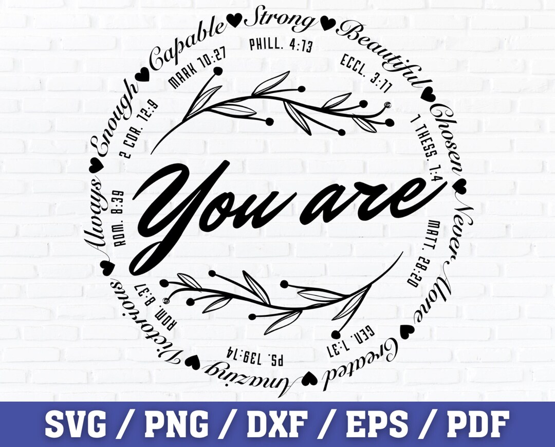 You Are Inspiration SVG, Bible Verse SVG, Christian Inspiration SVG ...