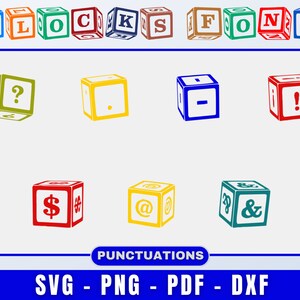 Blocks Font SVG | Toy Blocks Font SVG | Alphabet Blocks SVG | Toy Block ...