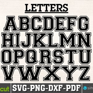 Varsity Font Svg, Sport Font Svg, College Font Svg, University Font Svg ...