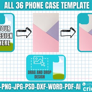 36 Phone Case Template Mega Bundle, iPhone Case Template, iPhone ...