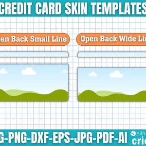 Credit Card Skin Template, Debit Card Cover Template Svg, Credit Card ...
