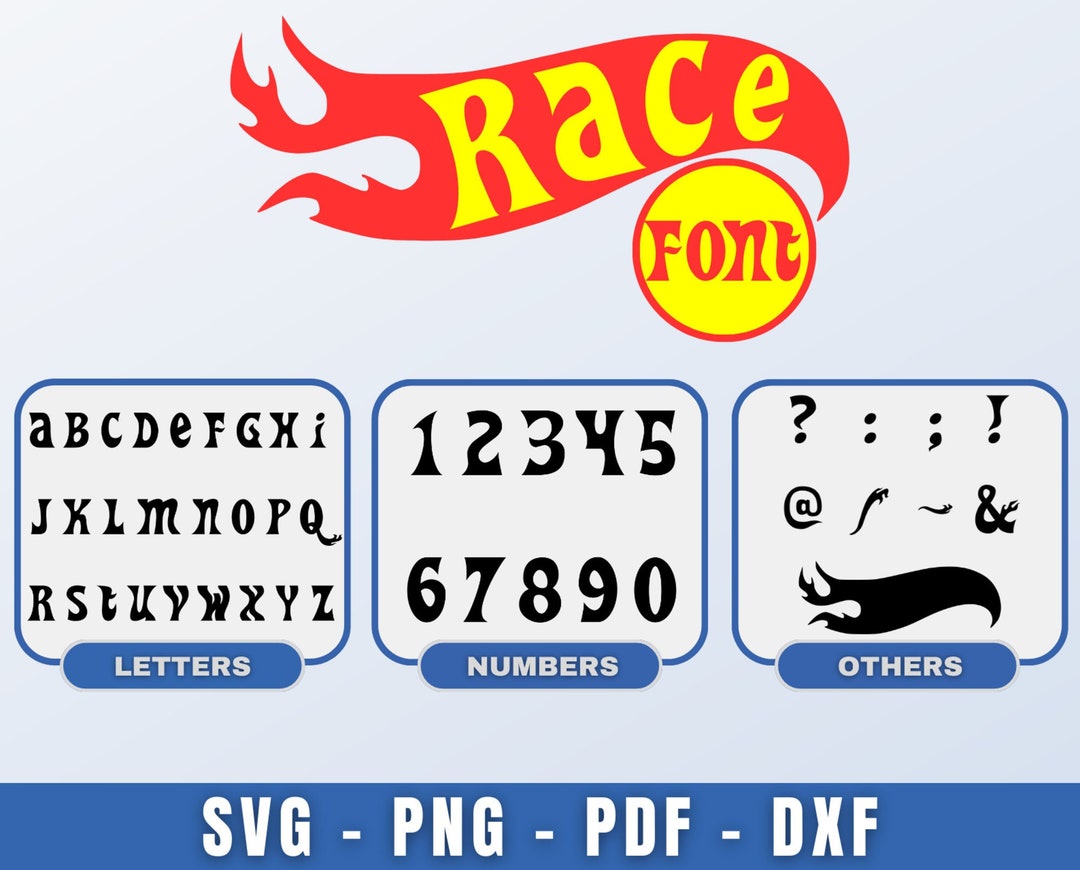 Race Font Svg Racing Font Svg Wheels Font Svg Race - Etsy