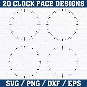 Clock Face Svg Bundle, Clock Face Svg, Clock Face Clipart, Clock Face ...