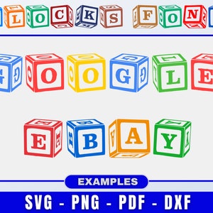 Blocks Font SVG | Toy Blocks Font SVG | Alphabet Blocks SVG | Toy Block ...