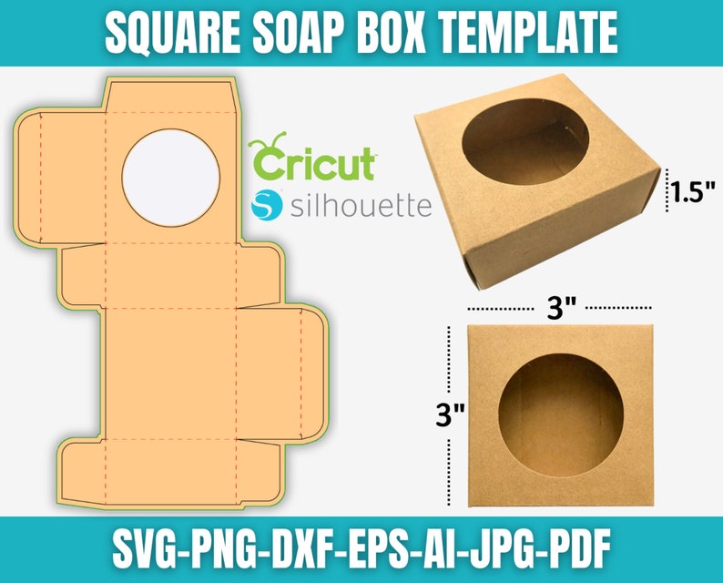 Square Soap Box Template Soap Box Svg Box Svg Rectangular - Etsy