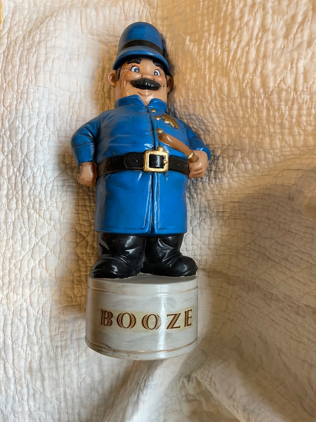 English Policeman “booze” Decanter From 1960’s - Etsy