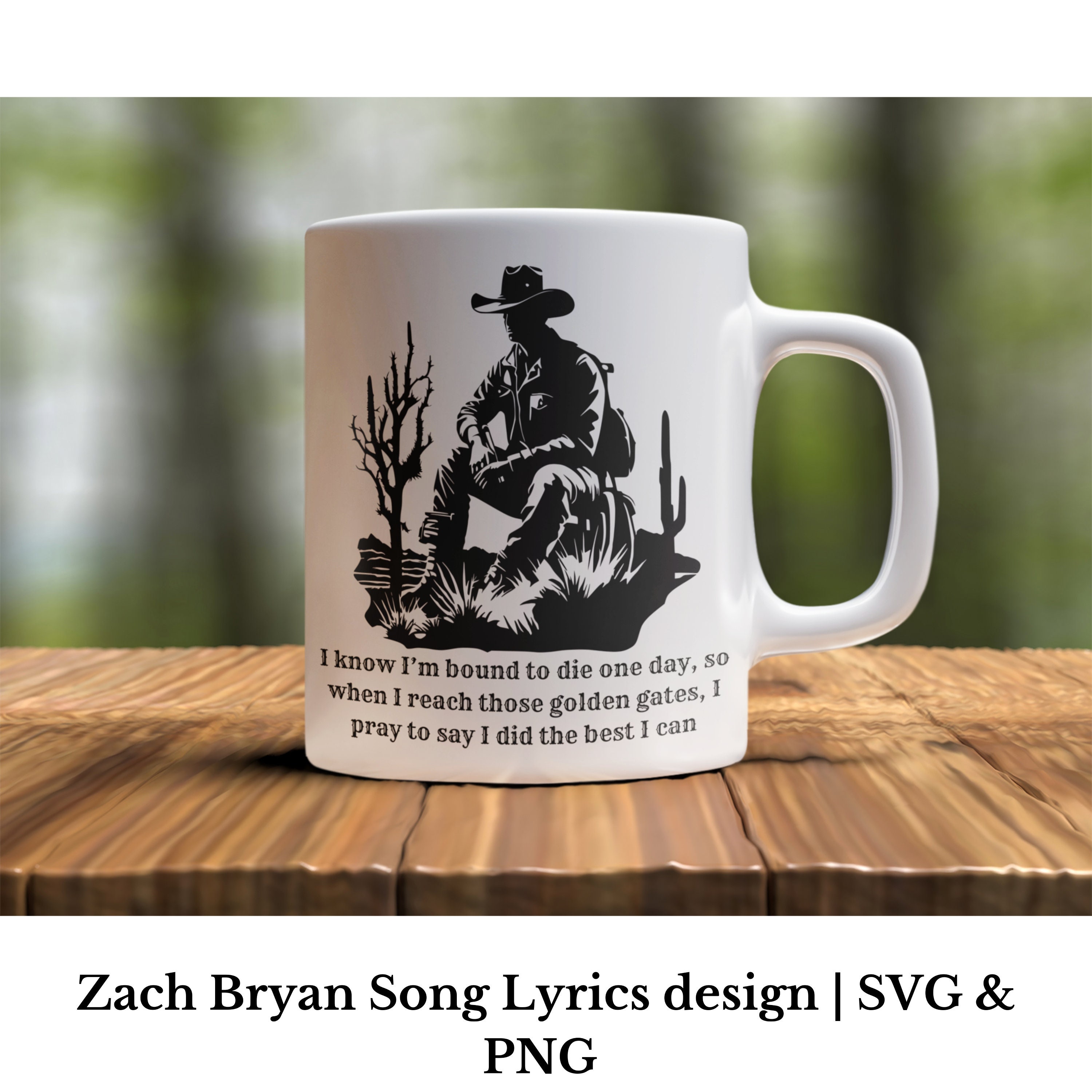 Zach Bryan SVG and PNG Digital Download, Cowboy Tees, Cowgirl Tees ...