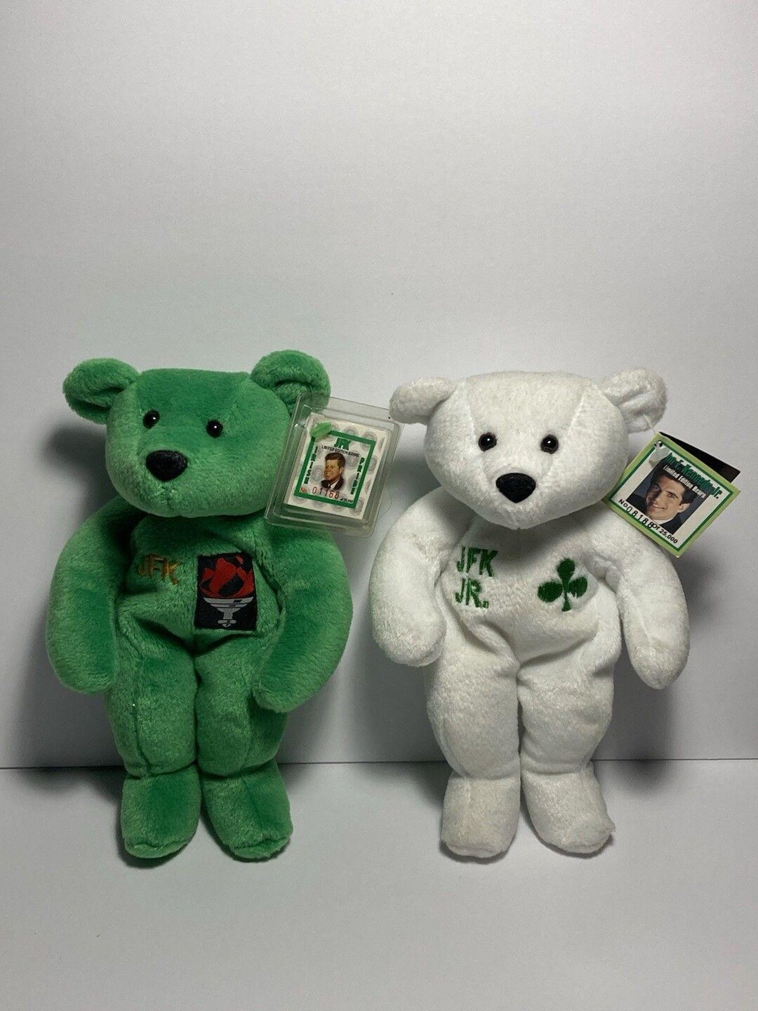 JFK & John F. Kennedy Jr 1963 1999 Beverly Hills Plush Bear Lot LIMITED ...
