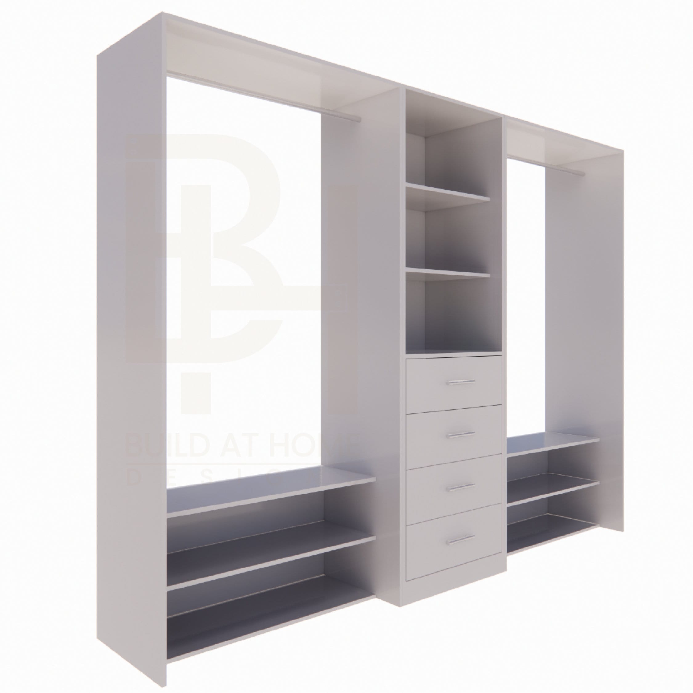Build Plans Walk-in Closet Wardrobe, Assembly Manual PDF, Master Closet ...