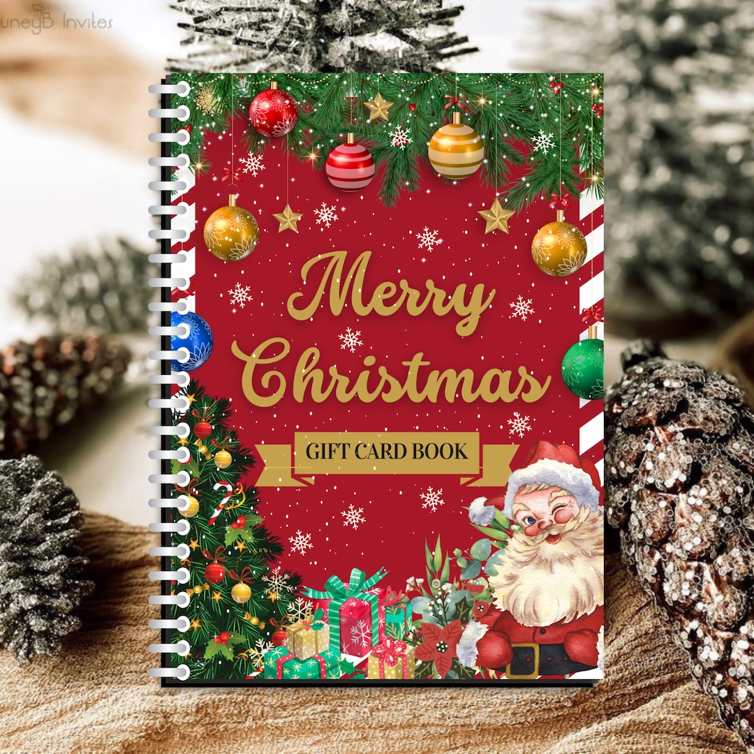 Christmas Gift Card Book, Christmas Gift Card Book Printable Christmas ...