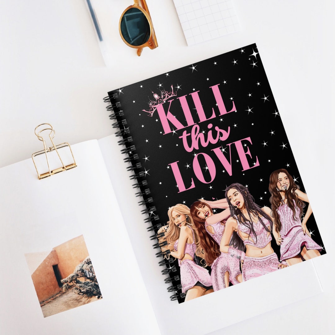 Blackpink Spiral Notebook, Blackpink Notebook, K-pop Merch, Black ...