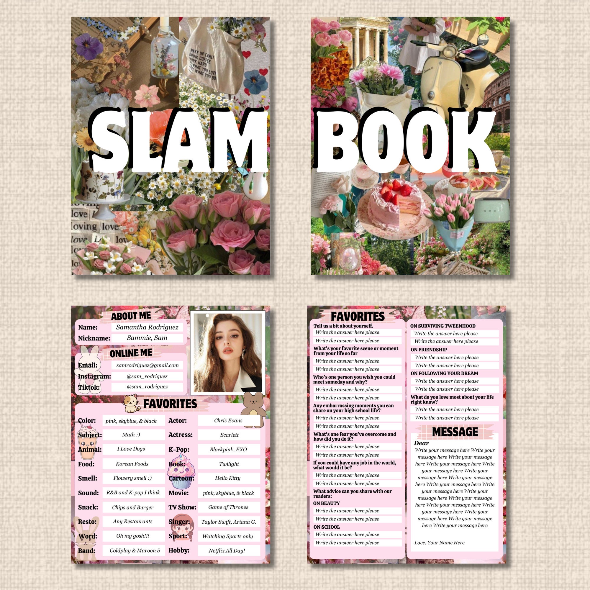 High School College Memory Book, High School College Magazine Templates ...