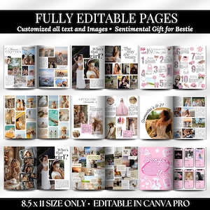 Birthday Magazine for Best Friend Templates Bestie Edition, 40 Pages ...