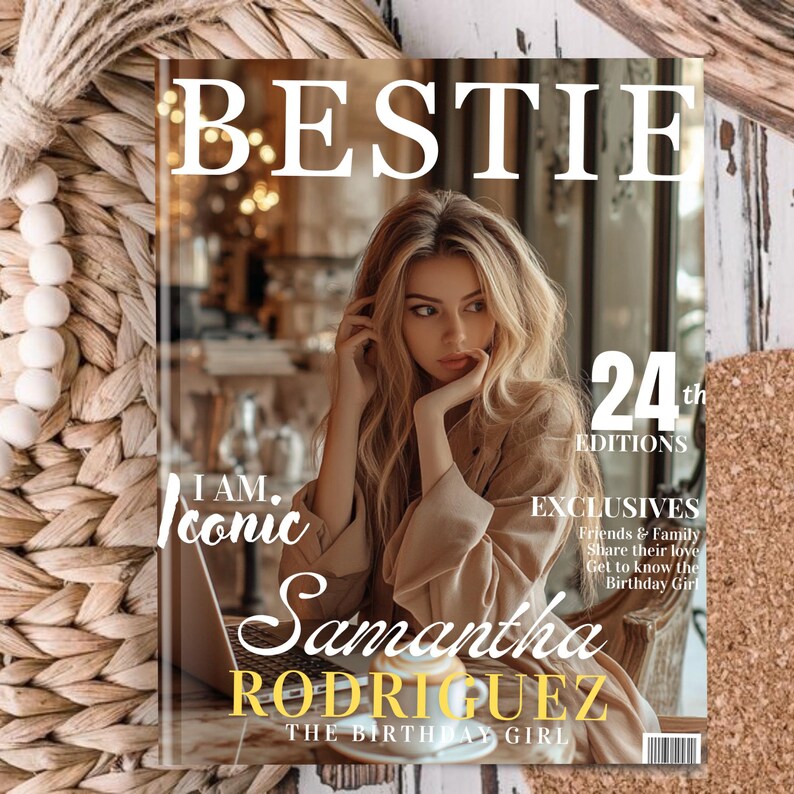 Birthday Magazine for Best Friend Templates Bestie Edition, 40 Pages ...